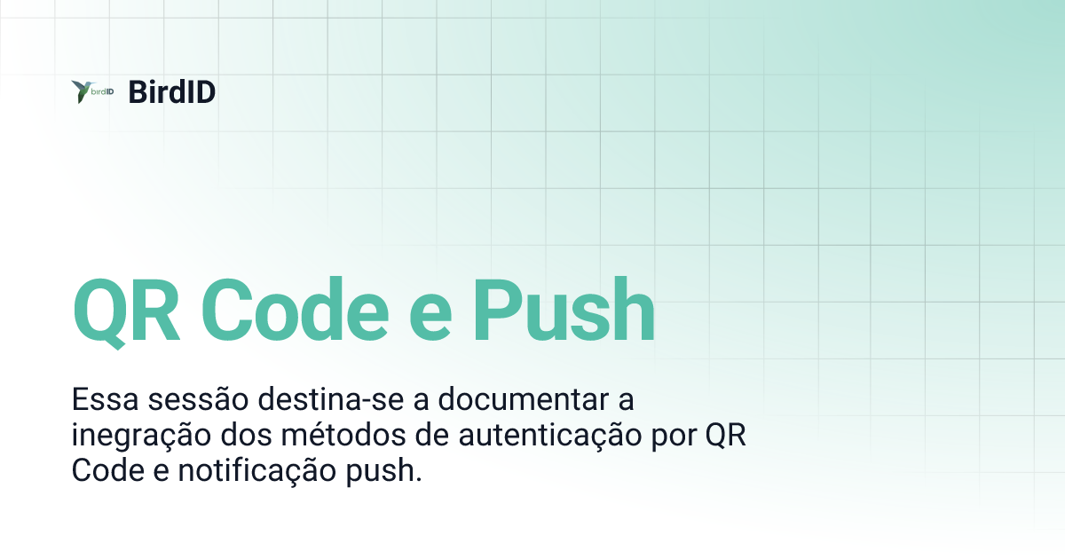 QR Code e Push | BirdID